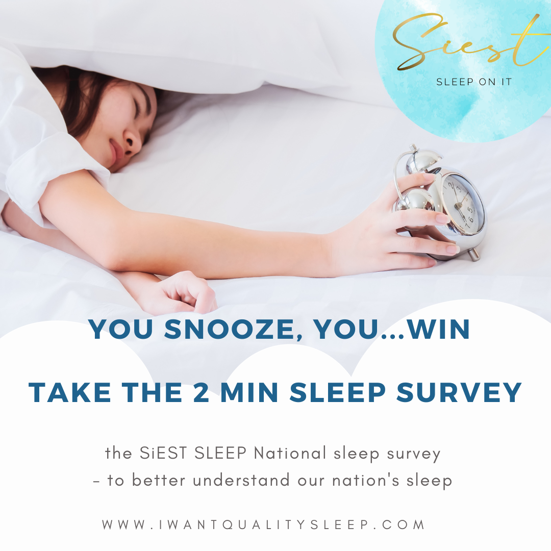 National Sleep Survey - Lets Sleep better - Monthly prizes | SiEST Sleep